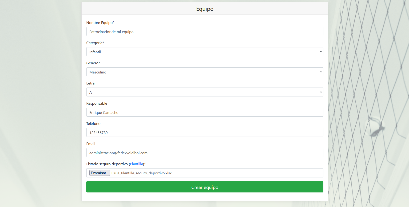Guía inscripción equipos JUDEX y Federados – Federación Extremeña de ...
